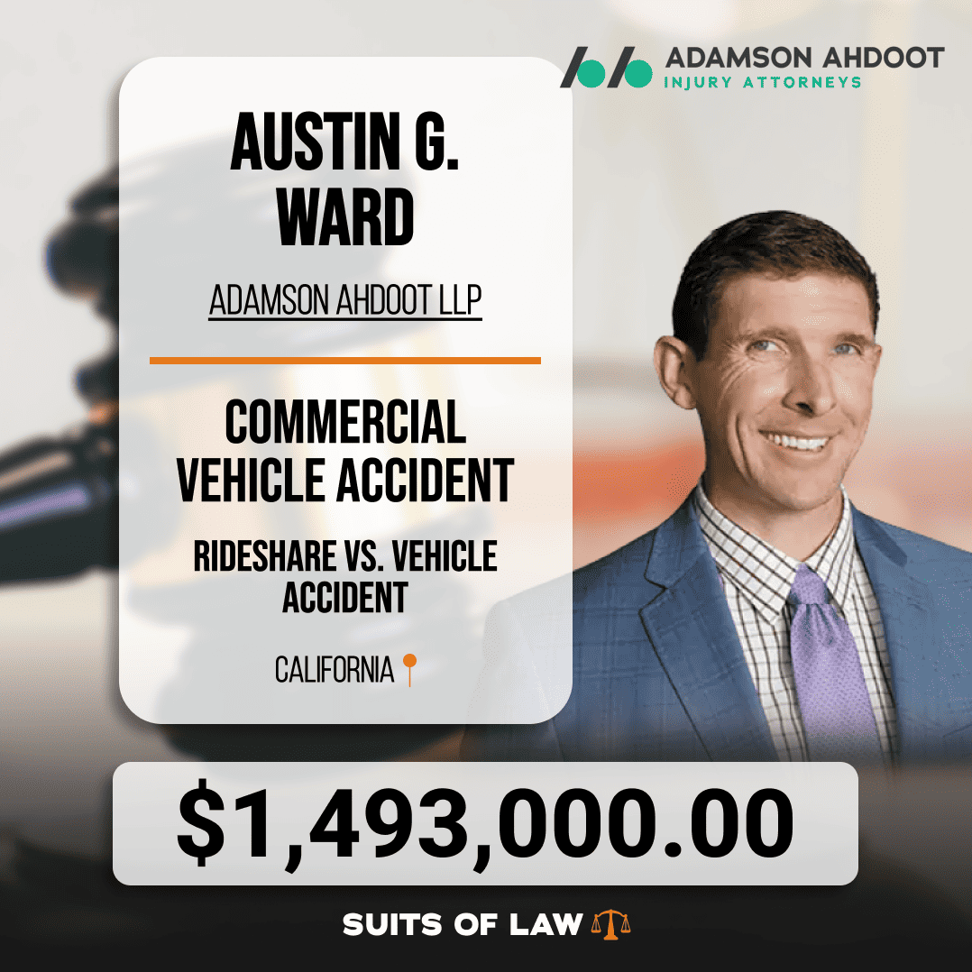 $1.49M for Rideshare vs. Vehicle Crash | Adamson Ahdoot